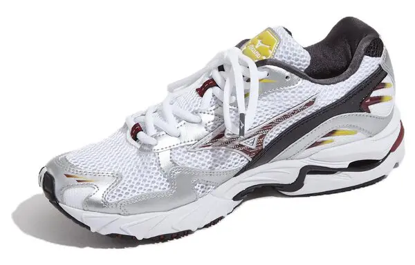 Mizuno Wave Rider Athletic Sneakers - White/red/black