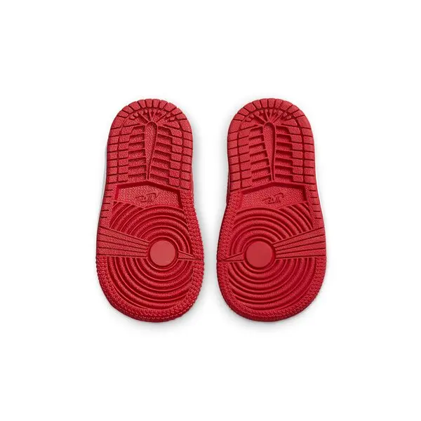 JORDAN Air 1 Mid "banned" High Top Sneakers - Red