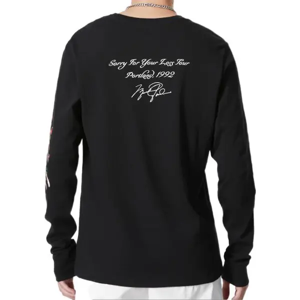 Nike Long Sleeve Crew Neck T-shirt With Floral Graphics