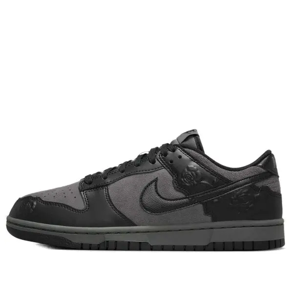 Nike Dunk Low "black Roses" Sneakers