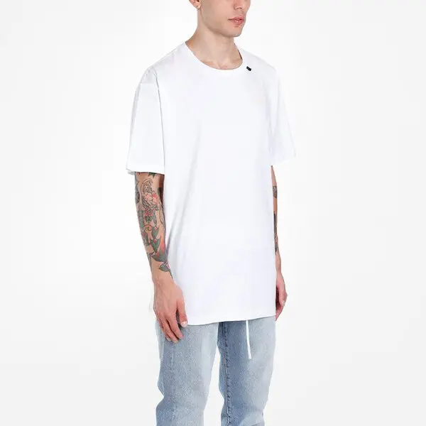 Off-White Gold Arrow Print Oversized Short-sleeved