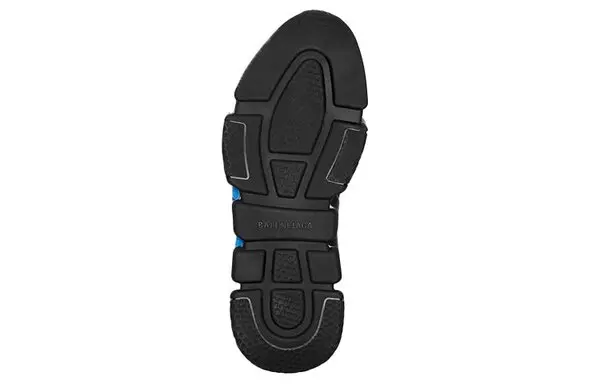 Balenciaga Speed High Top Sneakers - Black/blue