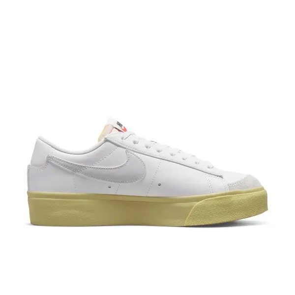 Nike Blazer Low Platform Sneakers - White/gray