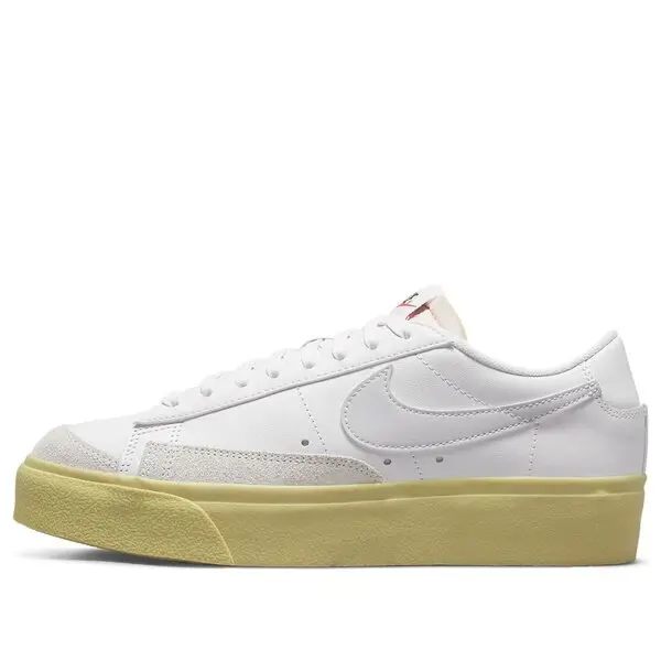 Nike Blazer Low Platform Sneakers - White/team Orange/black