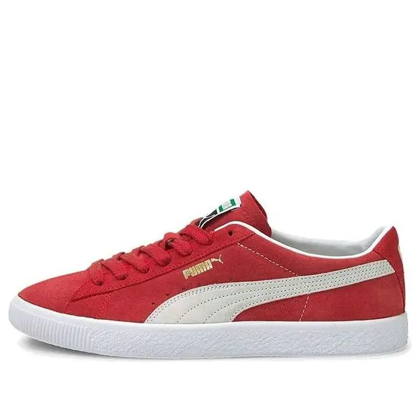 PUMA Suede Vintage Low Top Sneakers - Redgraywhite