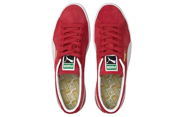 PUMA Suede Vintage Low Top Sneakers - Redgraywhite