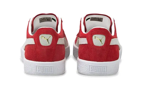 PUMA Suede Vintage Low Top Sneakers - Redgraywhite
