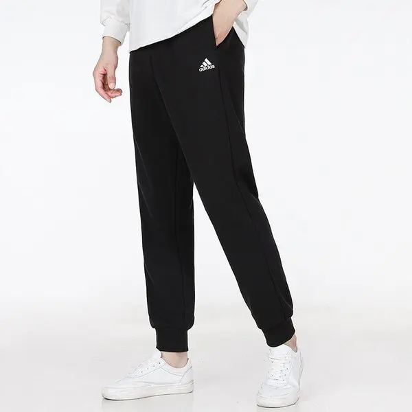 Adidas Sl Ft Tc Pt Logo Knit Sports Bundle Feet Long Pants/trousers - Black