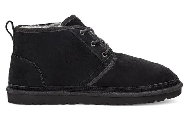 UGG Neumel Lace Up Fleece Lined Boots - Black