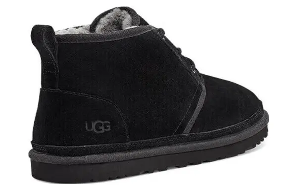 UGG Neumel Lace Up Fleece Lined Boots - Black