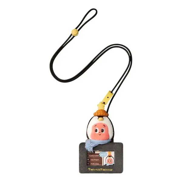 POP MART Pop Bean Fluffy & Cozy Penguin Card Holder Pendant - Multi-color