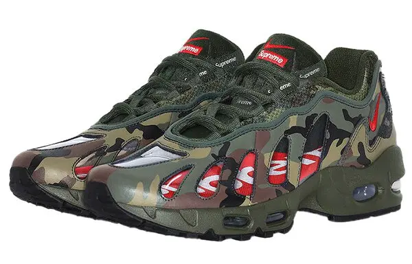 Nike Supreme X Max 96 "camo - Green/red/white
