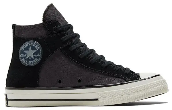 CONVERSE Chuck 70 Crafted Canvas High Top Sneakers - Grey/black