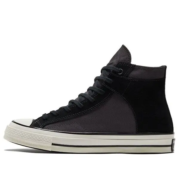 CONVERSE Chuck 70 Crafted Canvas High Top Sneakers - Grey/black