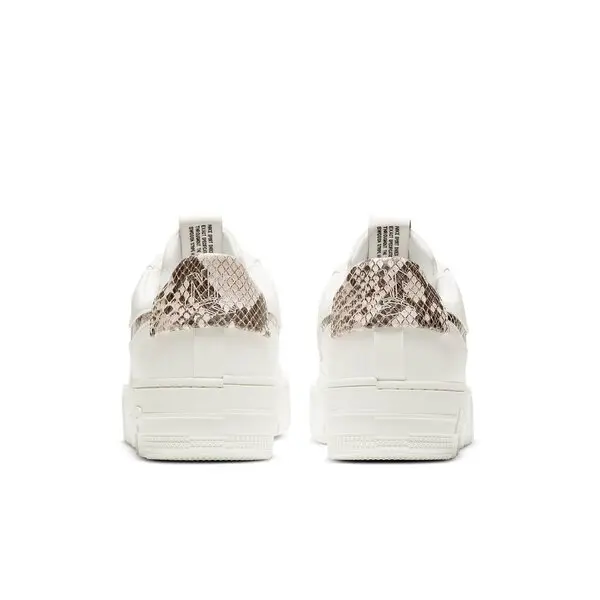 Nike Force 1 Pixel Se Sail Snake Sneakers - White