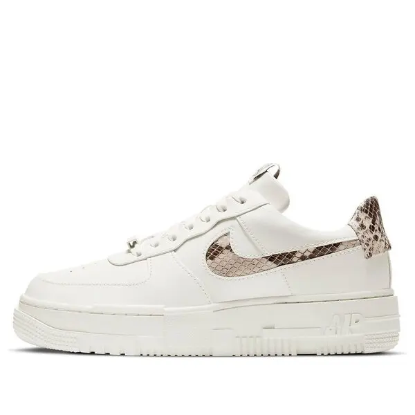 Nike Force 1 Pixel Se Sail Snake Sneakers - White