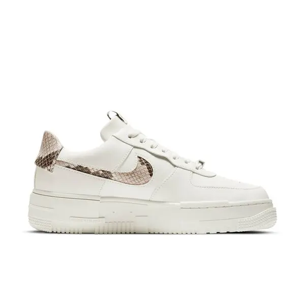 Nike Force 1 Pixel Se Sail Snake Sneakers - White