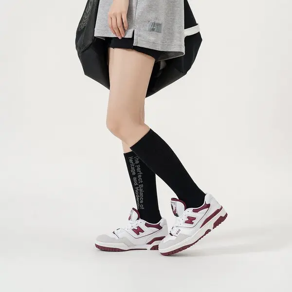 NEW BALANCE 550 "burgundy" Sneakers - White/wine Red