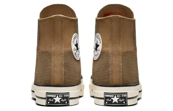 CONVERSE Chuck 70 Hi Houndstooth Patchwork High Top Sneakers - Brown