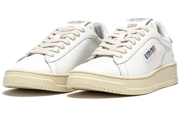 AUTRY Dallas Leather Low Top Sneakers - White