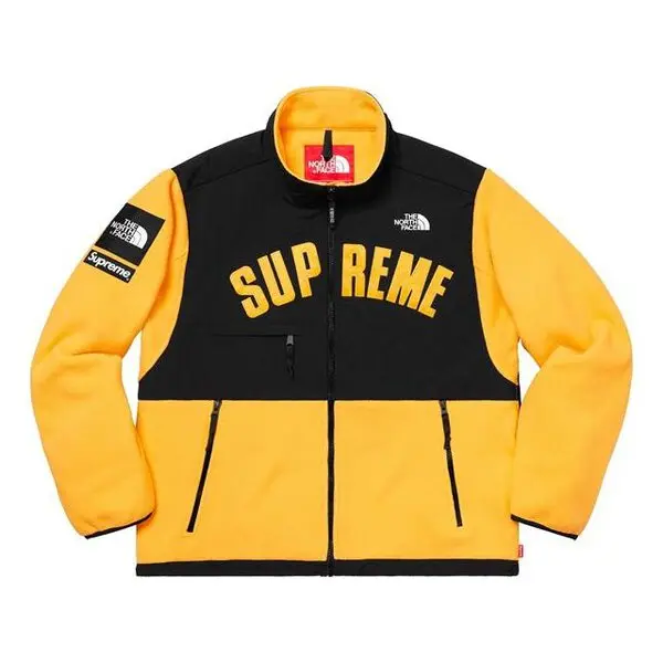 Supreme X The North Face Arc Logo Denali Fleece Jacket - Yellow