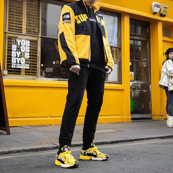 Supreme X The North Face Arc Logo Denali Fleece Jacket - Yellow