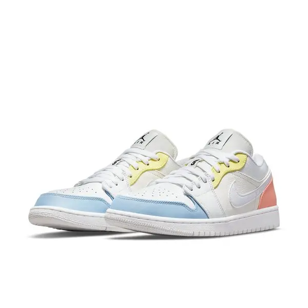 JORDAN 1 Low "to My First Coach" Sneakers - White/blue/pink