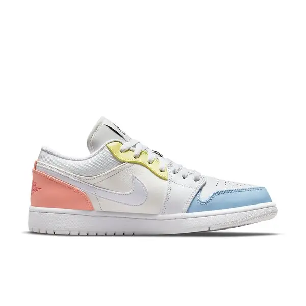 JORDAN 1 Low "to My First Coach" Sneakers - White/blue/pink