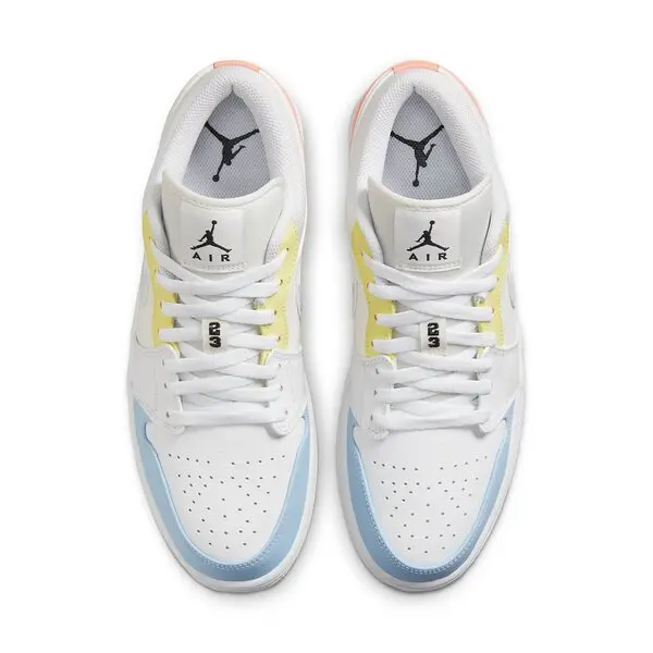 JORDAN 1 Low "to My First Coach" Sneakers - White/blue/pink