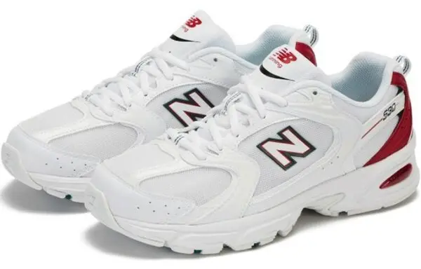 NEW BALANCE 530 Sneakers - White/red