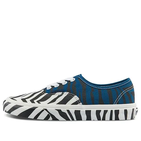VANS Authentic Animal Low-top Sneakers - White/black/blue