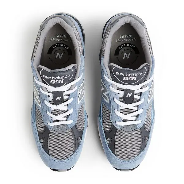 NEW BALANCE 991v1 Made In England Sneakers - Blue/grey