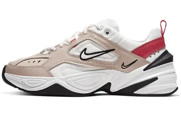 Nike M2k Tekno "fossil Stone" Sneakers - Gray/red/black