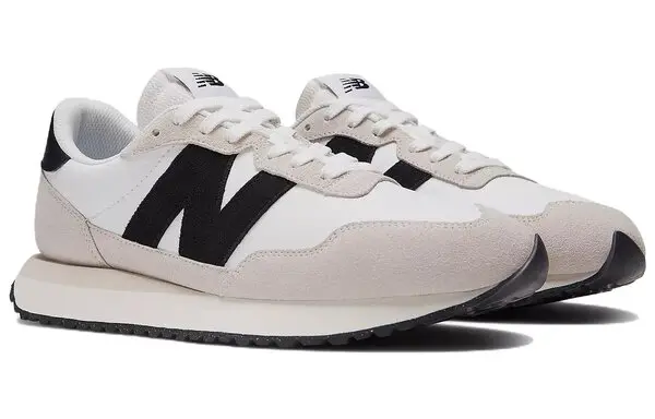 NEW BALANCE 237 Lace-up Sneakers - Cream/white/black