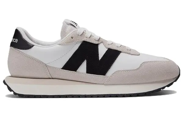 NEW BALANCE 237 Lace-up Sneakers - Cream/white/black
