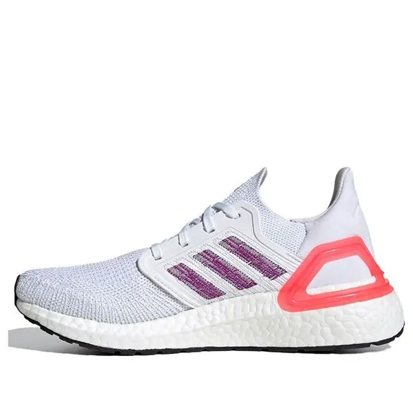 Adidas Ultraboost 20 Sneakers - White/purple/red