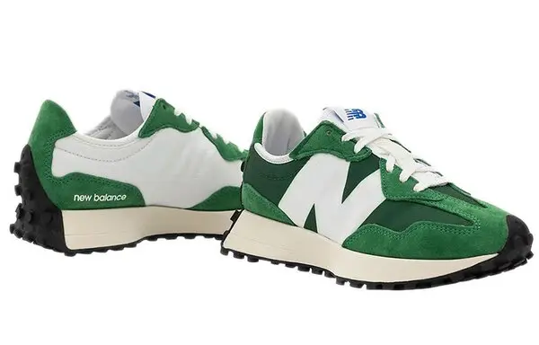 NEW BALANCE 327 Athletic Sneakers - White/green
