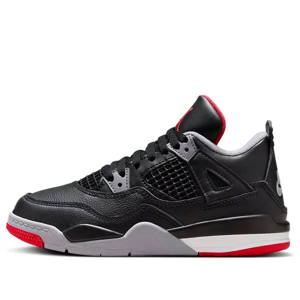 JORDAN Air 4 Retro "bred Reimagined" Sneakers - Black/fire Red/cement Grey