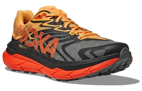 Hoka One One Tecton X 2 Athletic Sneakers - Black/flame