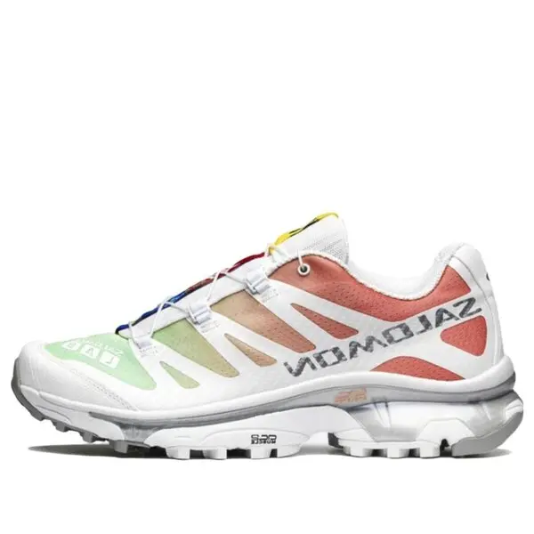 SALOMON Xt-4 "green Ash-coral" Sneakers - White/red/green