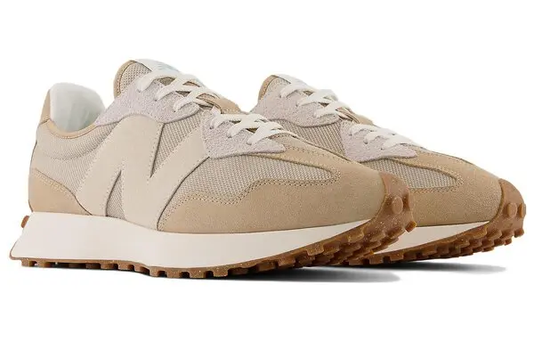 NEW BALANCE 327 Sneakers - Cream/brown