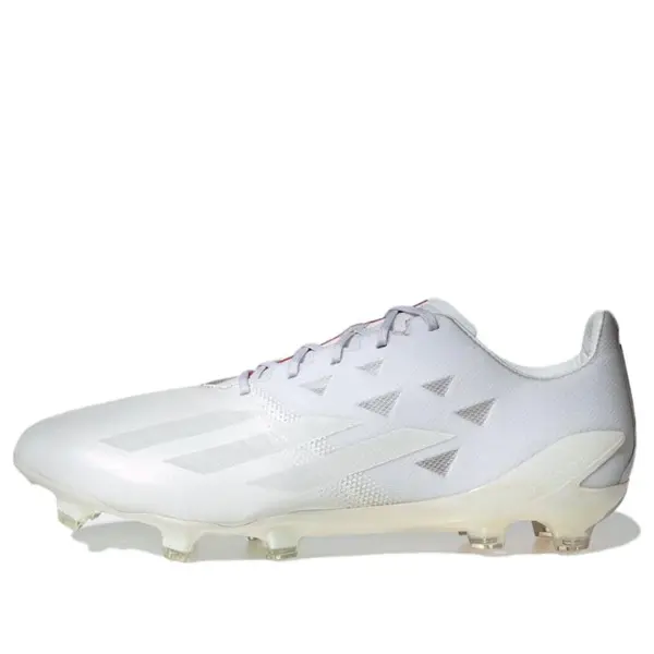 Adidas X Prada X Crazyfast Luxury.1 Fg Cleats - Silver Metallic/clear Grey/red