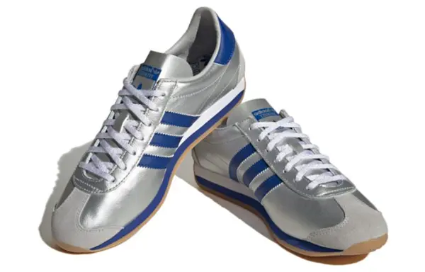 Adidas Country Og Sneakers - Matte Silver Bright Blue