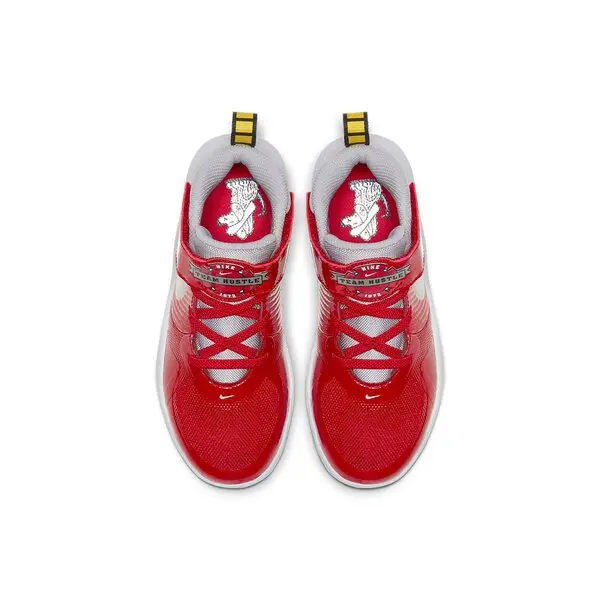 Nike Team Hustle D 9 Auto Basketball Sneakers - Red