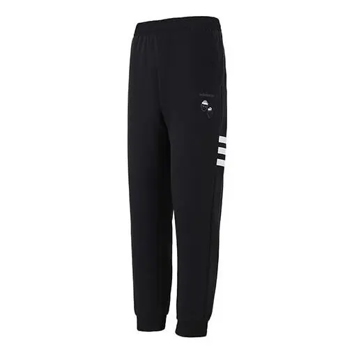 Adidas Neo Sw 3s Tp Stripe Webbing Knit Bundle Feet Sports Pants/trousers/joggers Black - Default Color