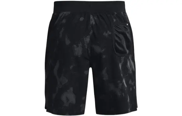 Under Armour Project Rock Woven Camo Printed Shorts - Black