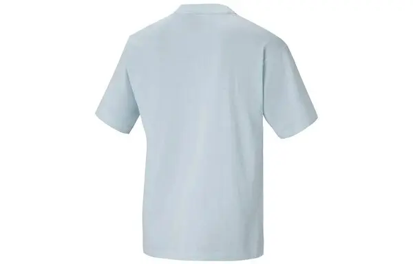 Adidas Originals C Tee Solid Color Sports Loose Round Neck Short Sleeve - Blue