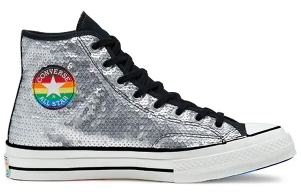 CONVERSE Chuck 70 High Top Sequined Pride Sneakers