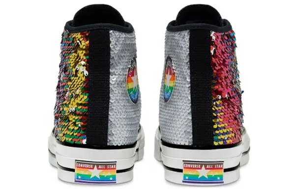 CONVERSE Chuck 70 High Top Sequined Pride Sneakers
