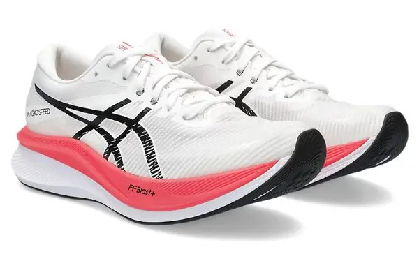 Asics Magic Speed 3.0 Athletic Sneakers - White/black/red